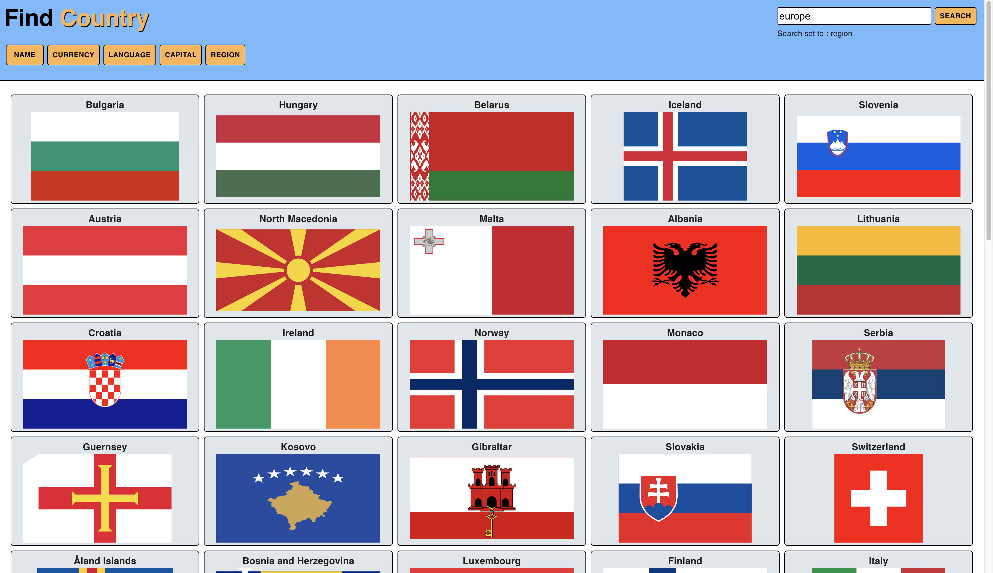 GitHub - Jevoni/find-country: Country Finder is an application that displays relevant data about ...