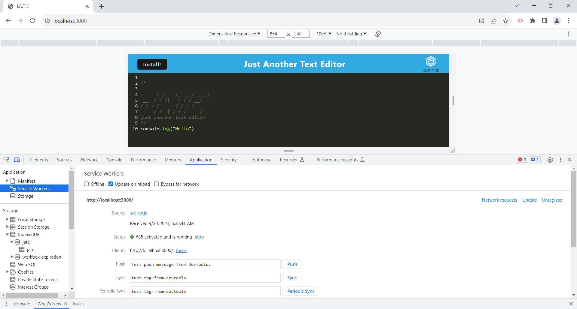 GitHub - pinkhaze/pwa-text-editor