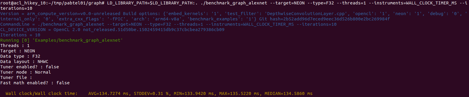 Performance over releases · Issue #703 · ARM-software/ComputeLibrary · GitHub