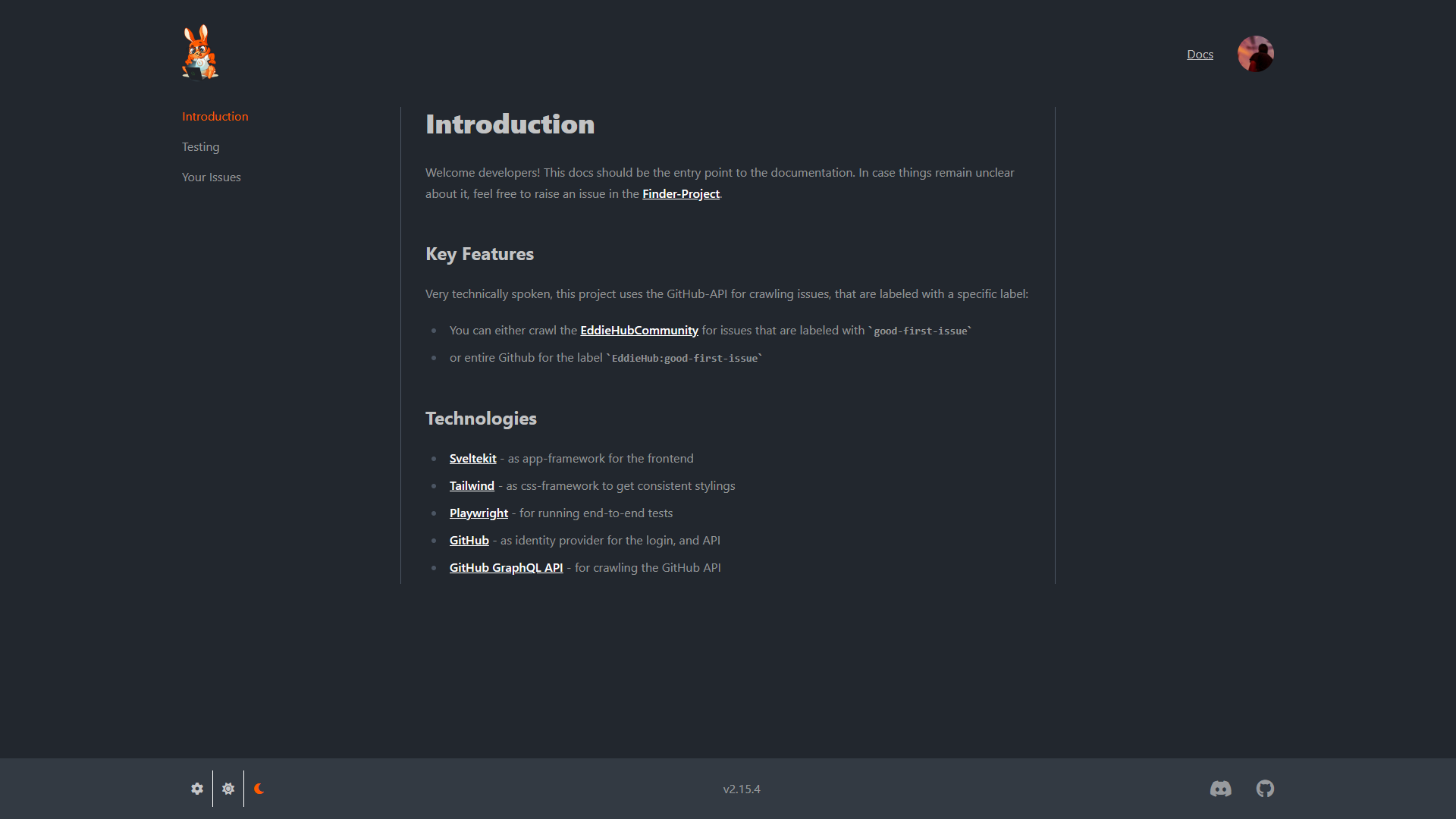[FEATURE] Button to go back to app from Docs page · Issue #313 · EddieHubCommunity/good-first ...