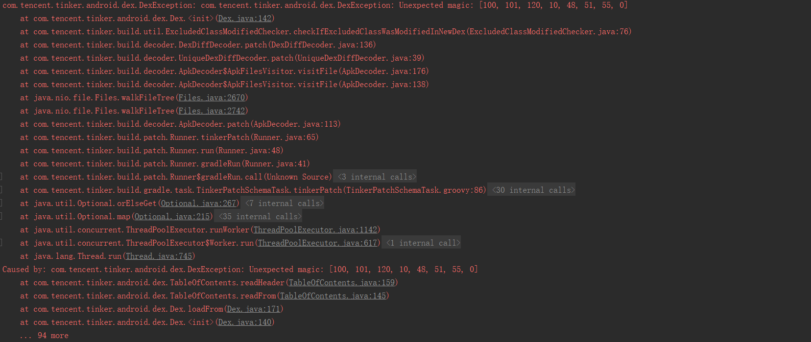 minSdkVersion>=21时，无法生成补丁包 · Issue #1242 · Tencent/tinker · GitHub