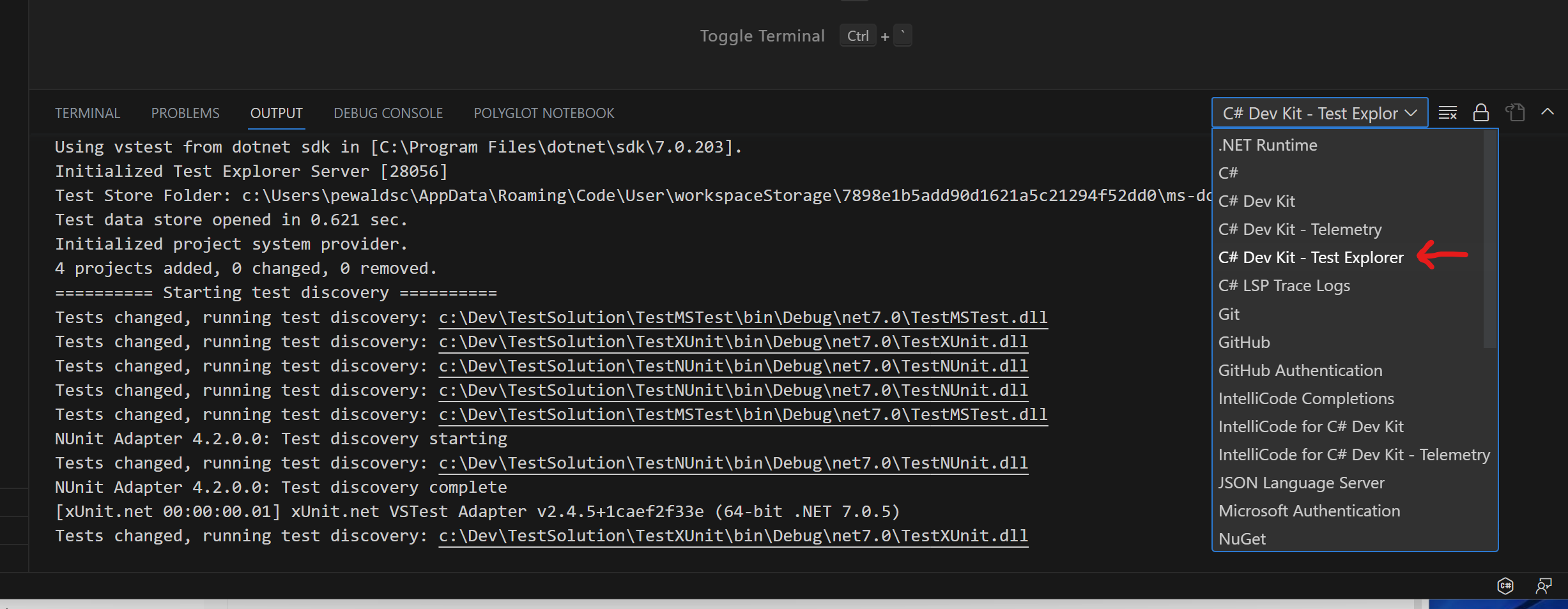 Test Explorer Not Working For Projects With Alternate Outputs Specified · Issue 28 · Microsoft