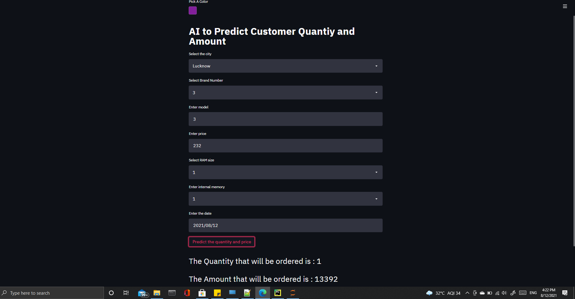 GitHub - madhurjyathegreat/Customer_Quanity_and_Amount-: Building a multi output regression ...