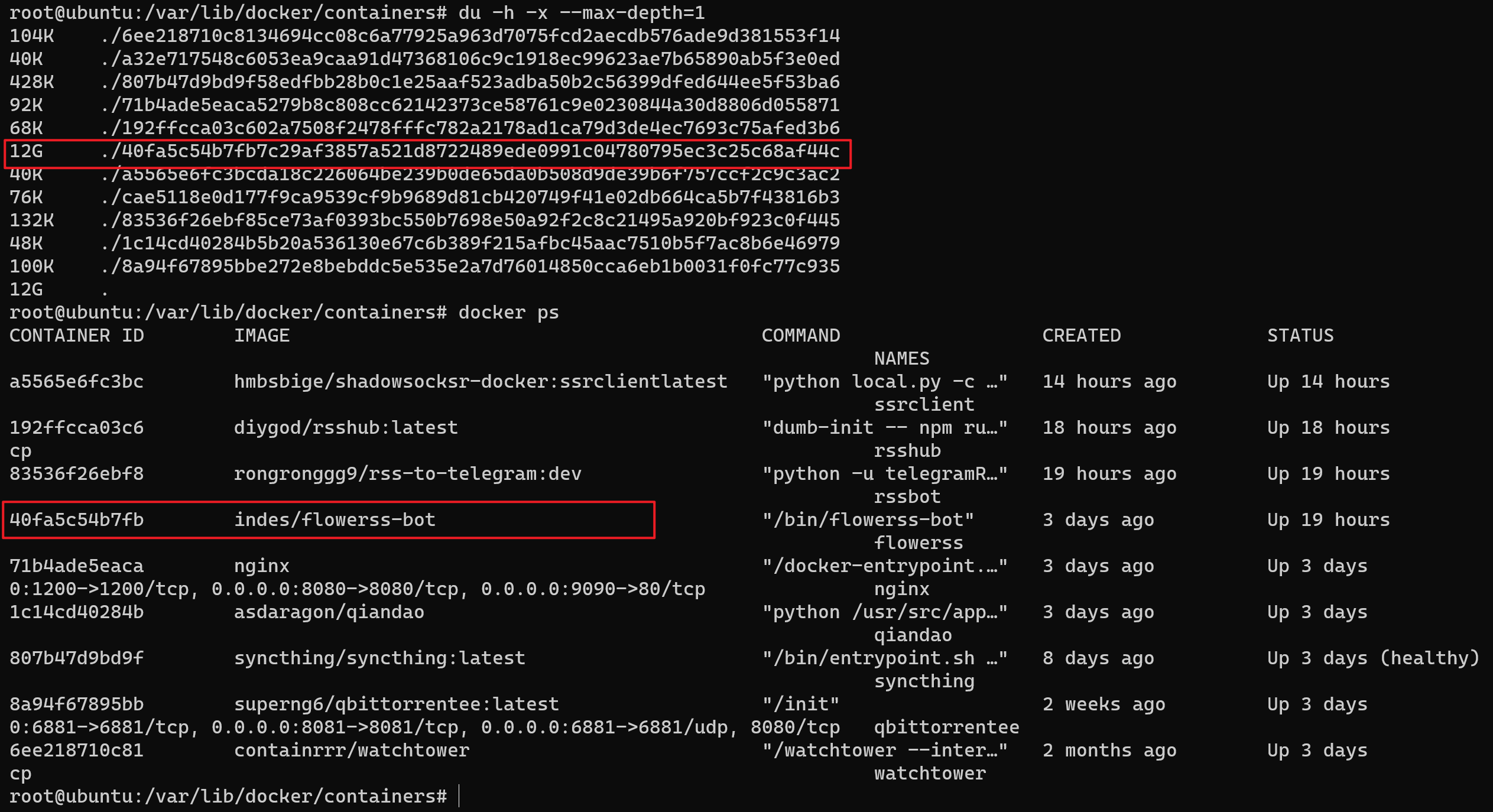 【Bug 反馈】 flowerss-bot 一夜之间占满了我所有的 Linux 空间 · Issue #119 · indes/flowerss-bot · GitHub