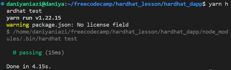 Lesson 8 Raffle Unit Test 0 Passing · Smartcontractkit Full Blockchain Solidity Course Js