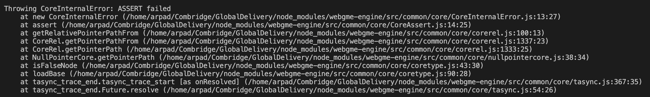 Coreinternalerror Assert Failed · Issue 1585 · Webgme Webgme · Github