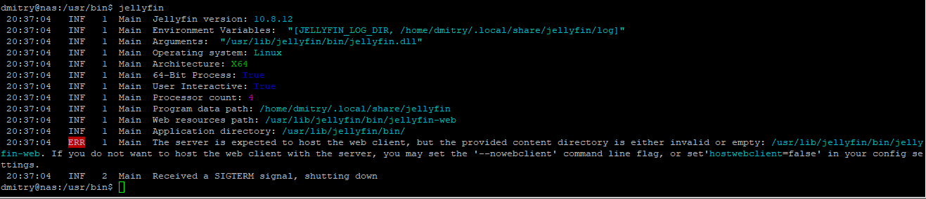 [Issue]: Startup problem jellyfin-web · Issue #10615 · jellyfin/jellyfin · GitHub