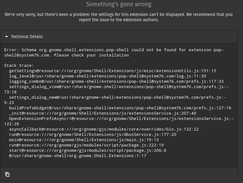 Pop-shell stop working and all keyboard shortcut · Issue #750 · pop-os ...