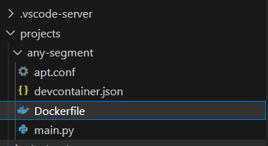when launching a container via attach vs code, the folders that were ...