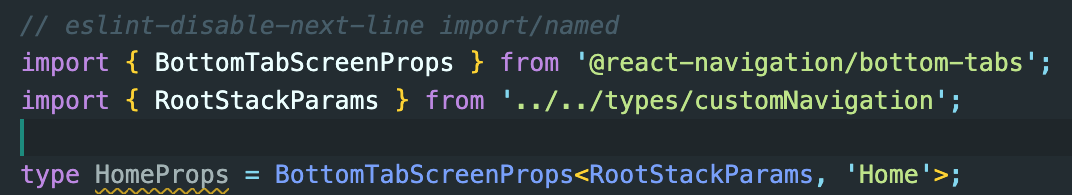 Can't find BottomTabScreenProps function from the library. · Issue #11033 · react-navigation ...