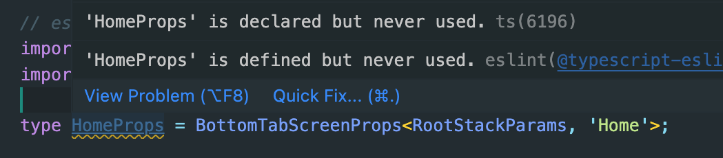 Can't find BottomTabScreenProps function from the library. · Issue #11033 · react-navigation ...
