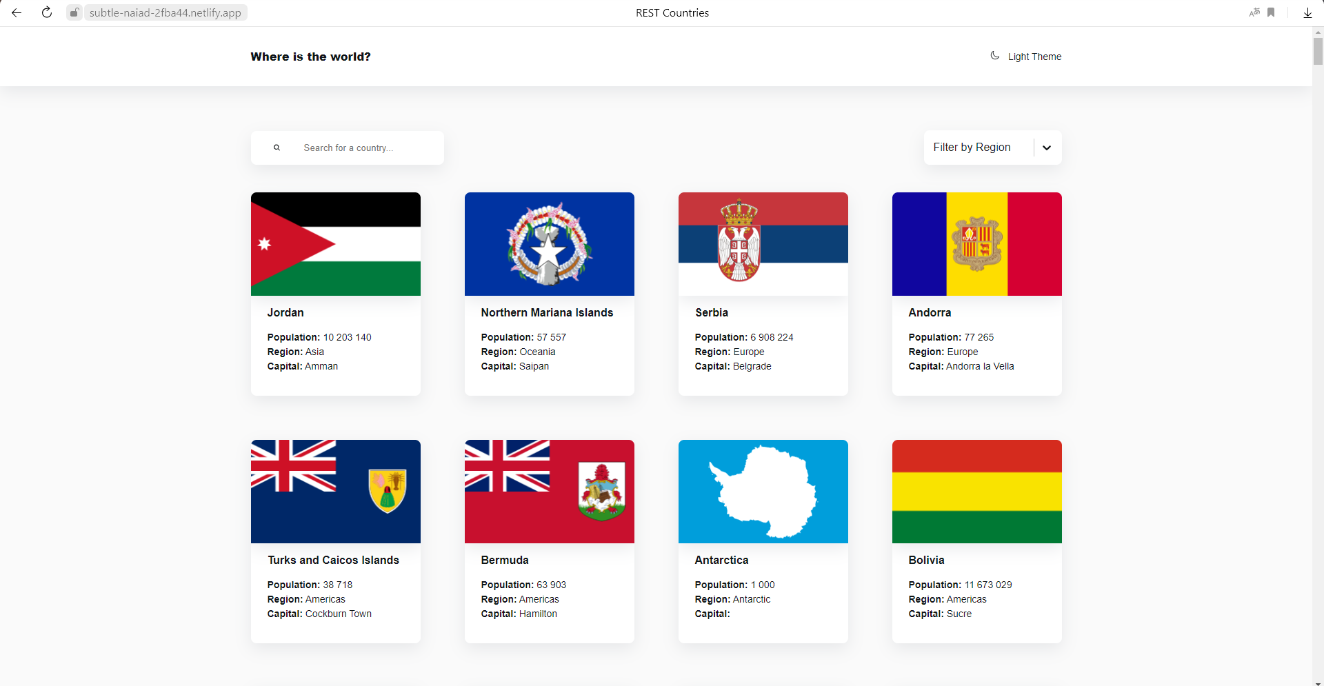 GitHub - AlexNemtsev/countries-api