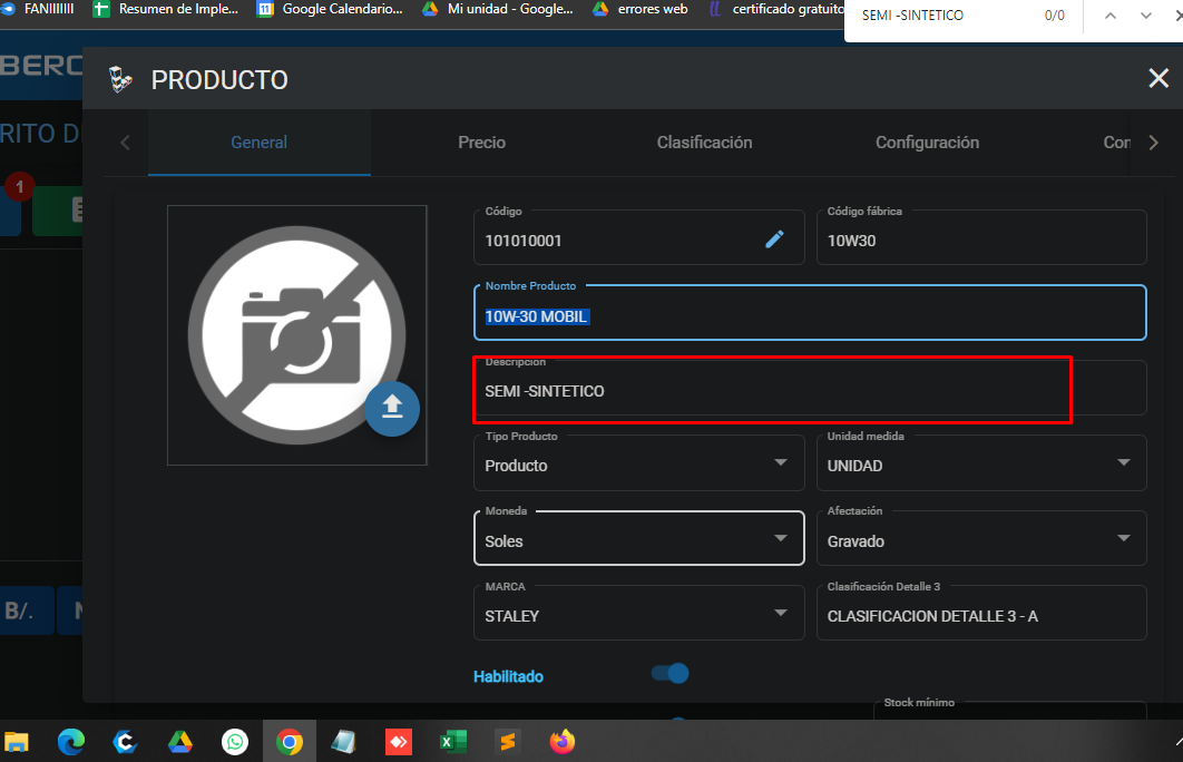 BUG#PRODUCCION producto con descripción · Issue #390 · Intel-IT/IITIssues · GitHub
