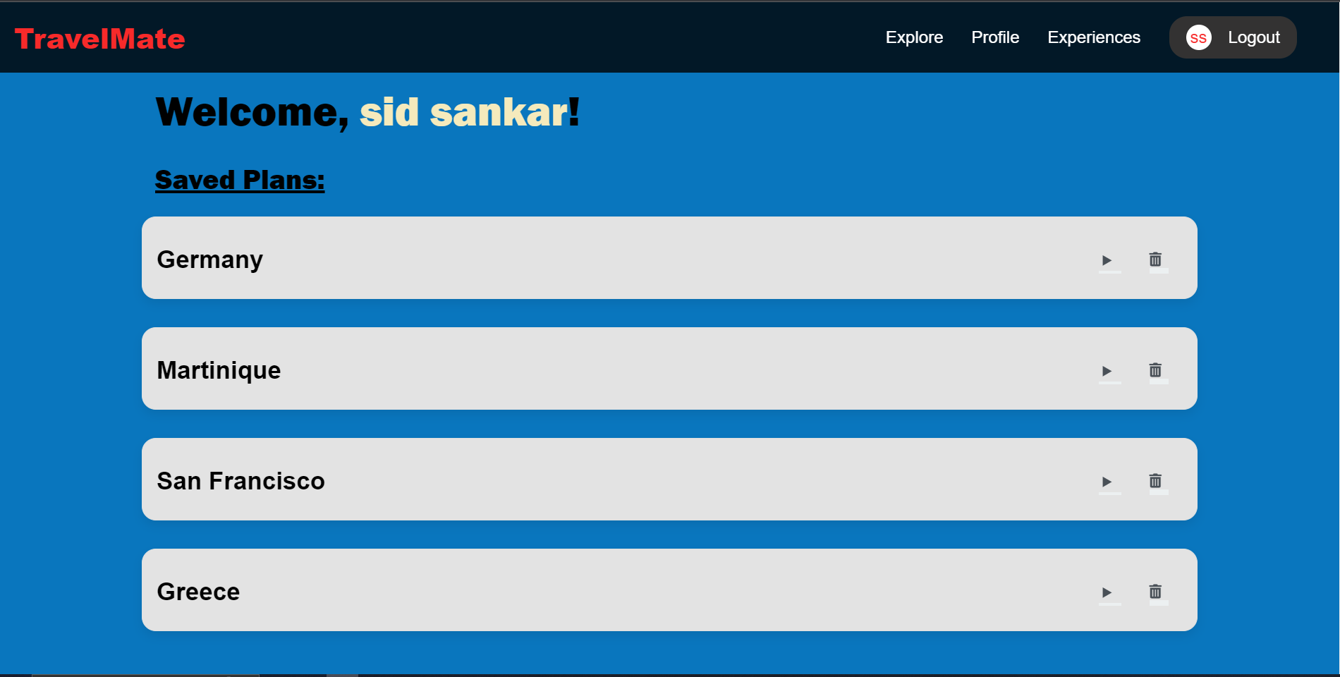 GitHub - siddharths23/TravelMate-AI: Team lead for a travel Itenenary planning wesbite that ...
