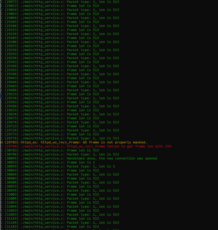WebSocket -> httpd_ws_recv_frame: WS frame is not properly masked (IDFGH-9518) · Issue #10874 ...