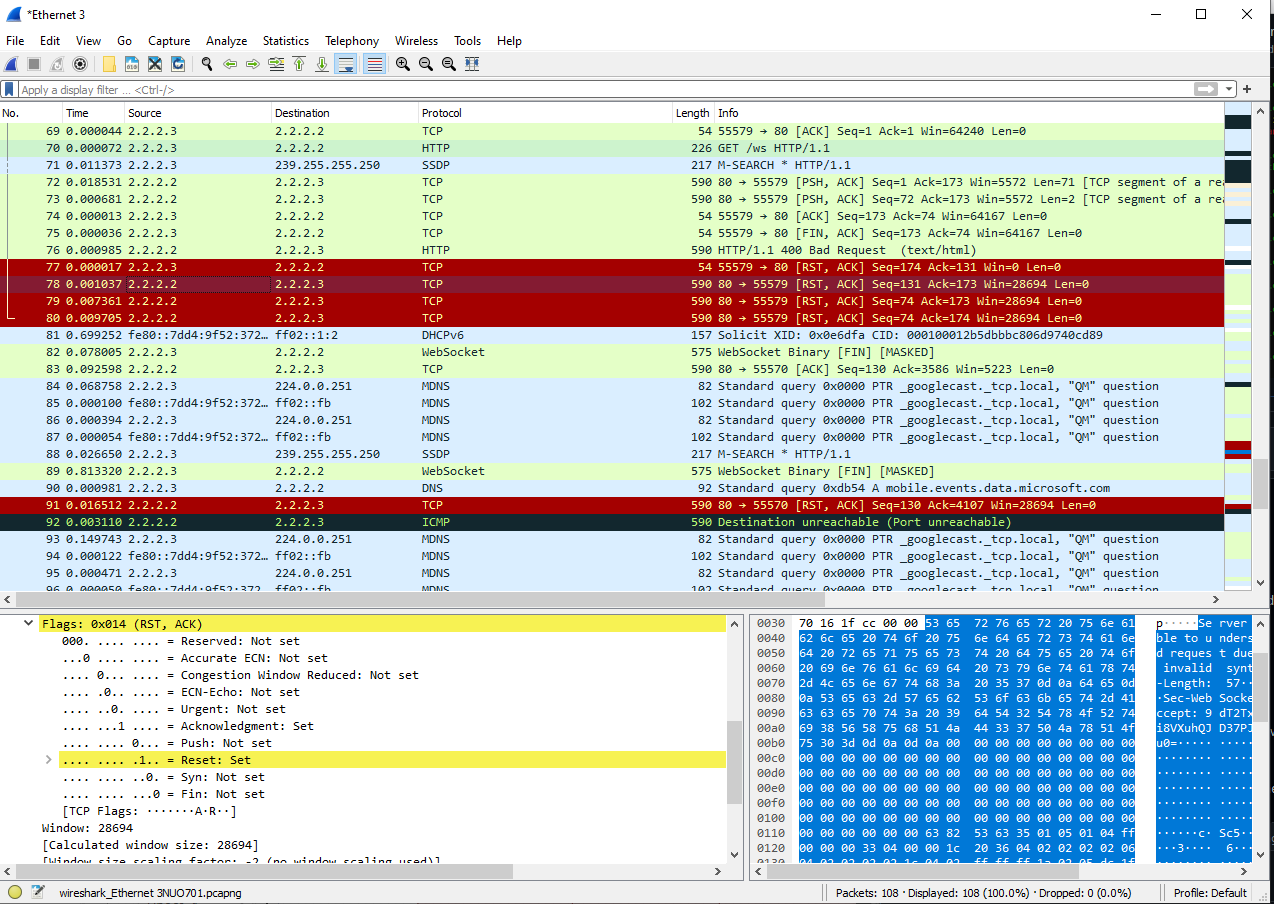 WebSocket -> httpd_ws_recv_frame: WS frame is not properly masked ...
