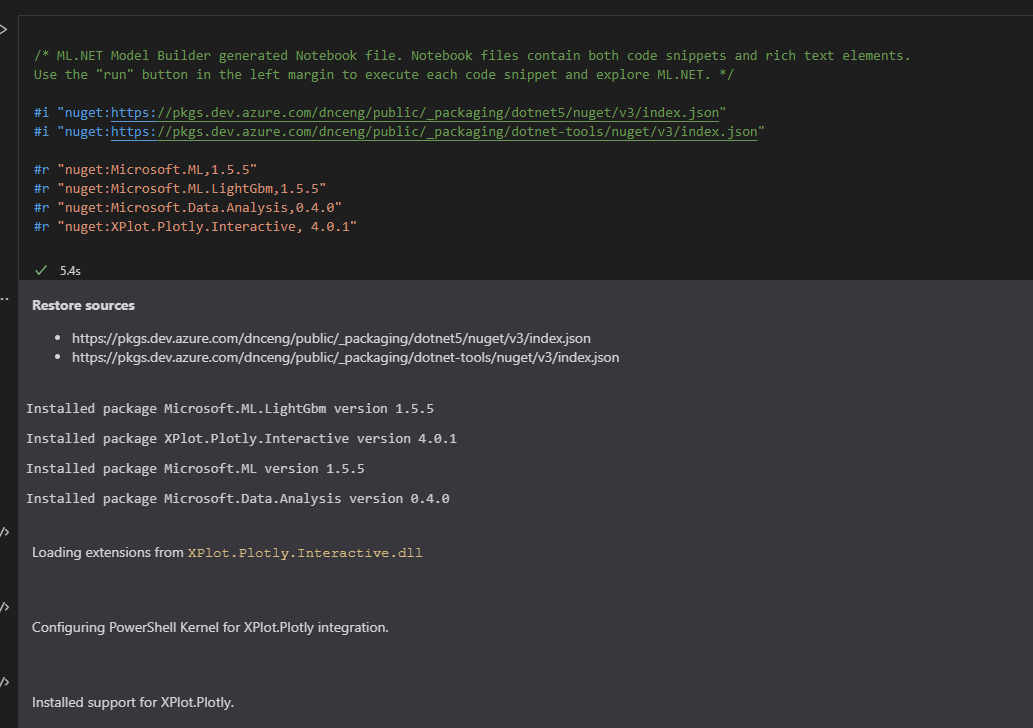 notebook - Microsoft.ML.AutoML not required · Issue #1548 · dotnet/machinelearning-modelbuilder ...
