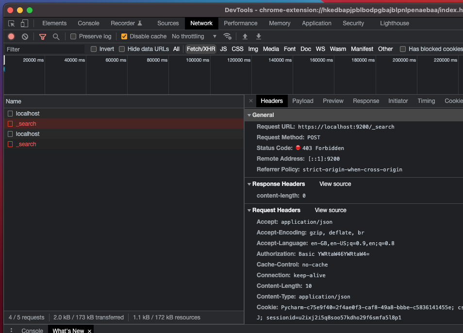 [BUG] - Chrome plugin cannot connect to my ES cluster (on docker) · Issue #102 · cars10 ...