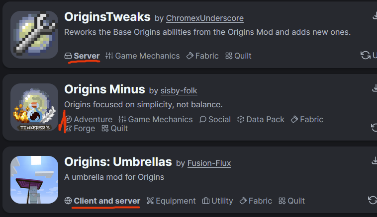 Projects with a non-mod version have no sidedness · Issue #1355 · modrinth/knossos · GitHub