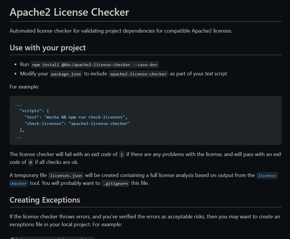 ci: custom check for license being Apache-2.0 · Issue #1642 · hyperledger-cacti/cacti · GitHub