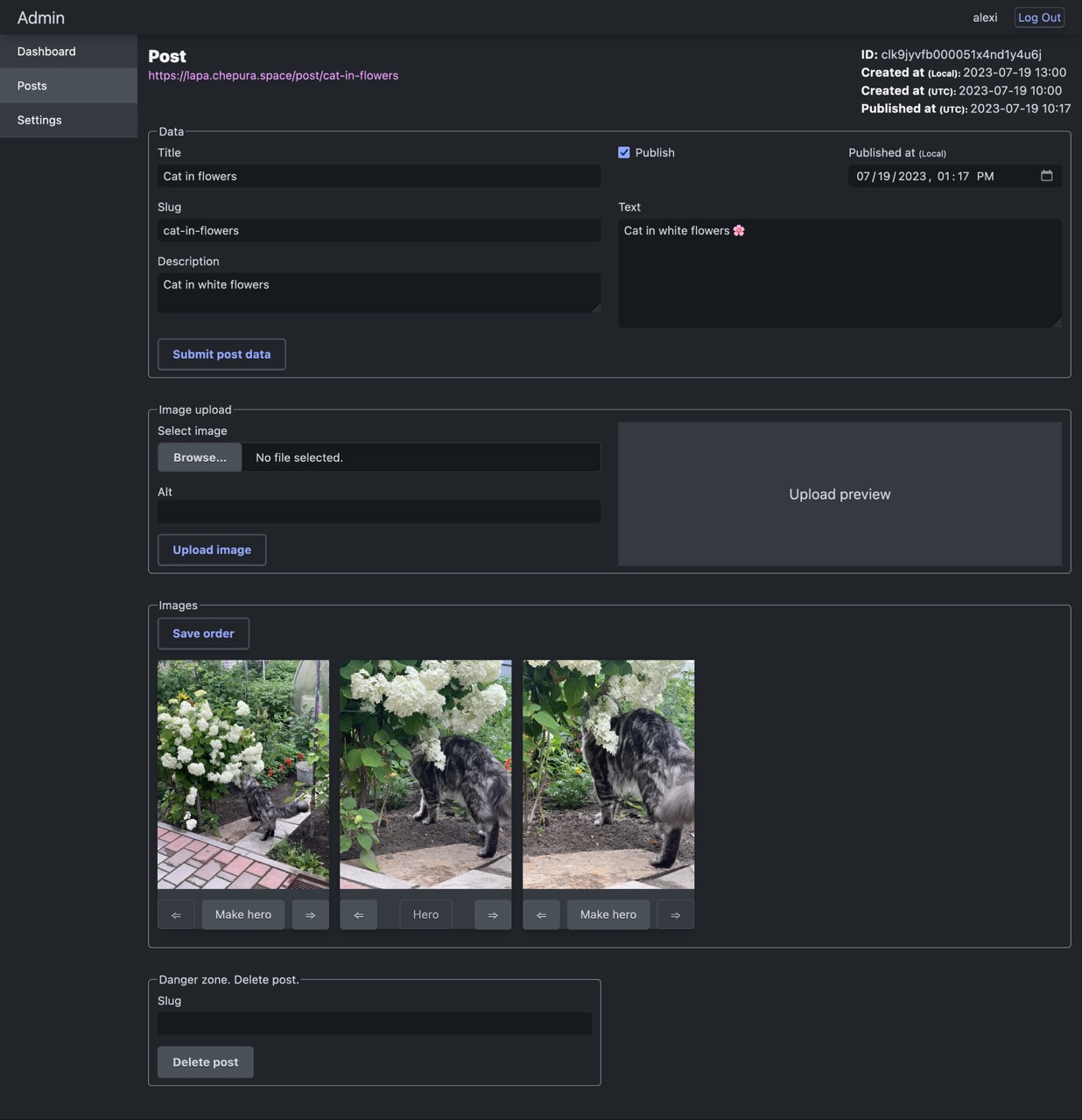 GitHub - alexichepura/lapa: Leptos Axum Prisma starter with Admin dashboard and SSR/SPA website