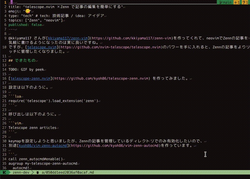 GitHub - kyoh86/telescope-zenn.nvim