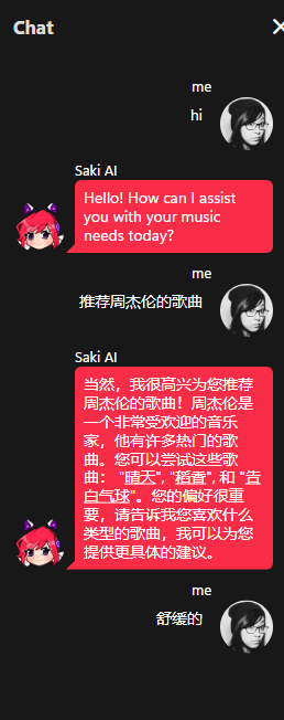 [Bug]: Saki AI chatBot doesn't work? · Issue #141 · ciderapp/Cider-2 · GitHub