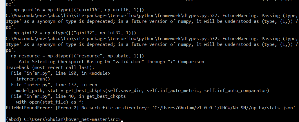 errors running inference · Issue #13 · vqdang/hover_net · GitHub