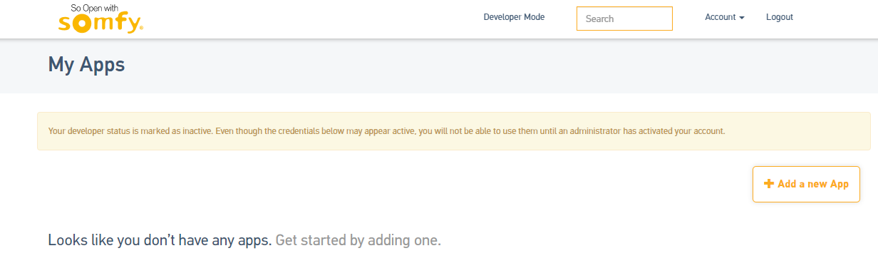 developer status is marked as inactive on developer.somfy.com · Issue #88 · Somfy-Developer ...