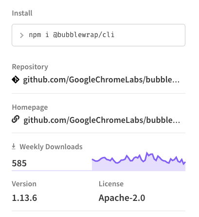 Cannot install version 1.13.6 · Issue #595 · GoogleChromeLabs/bubblewrap · GitHub