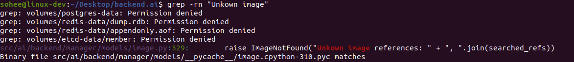 ImageNotFound message typo error when creating session with non-exist image references · Issue ...