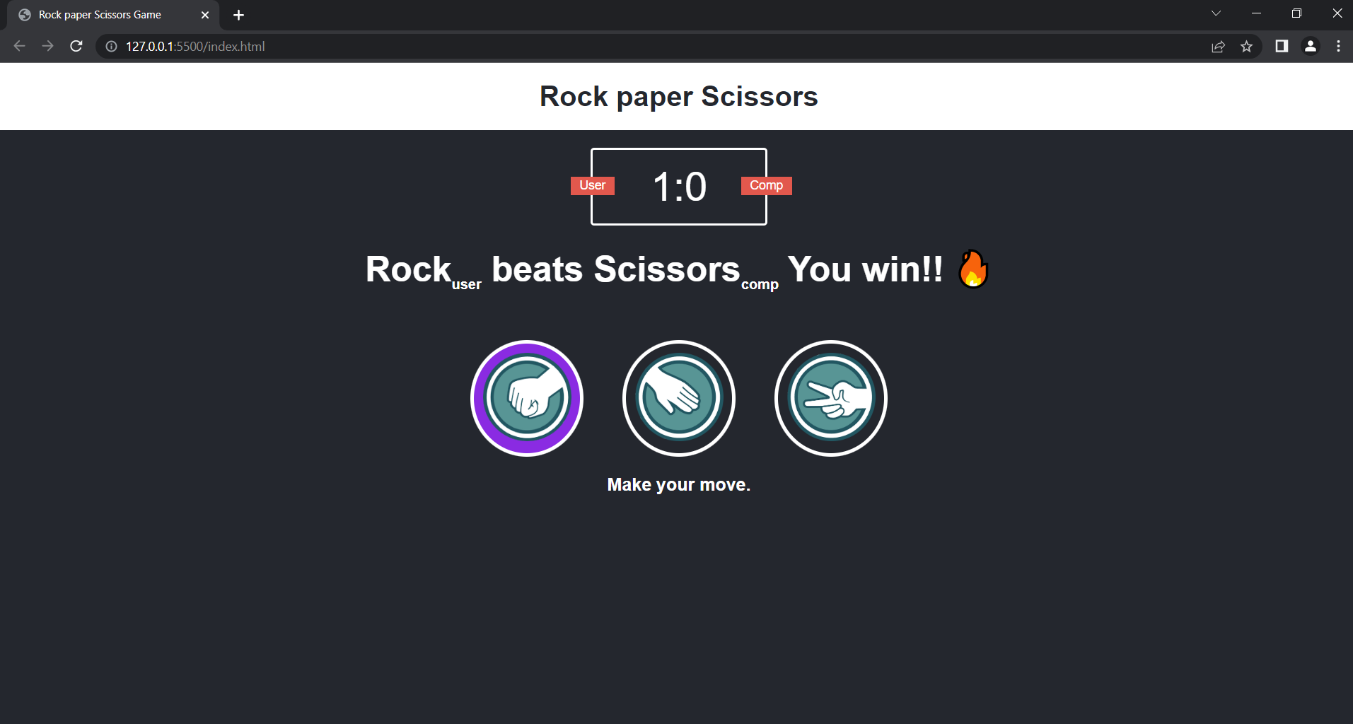 GitHub - kforkakarot/Rock_Paper_scissors: An interactive Rock Paper Scissors games created using ...