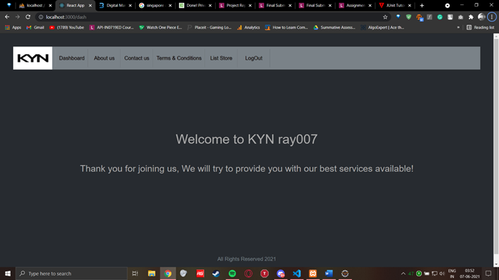 GitHub - UttekarShreyas007/KYN-Application