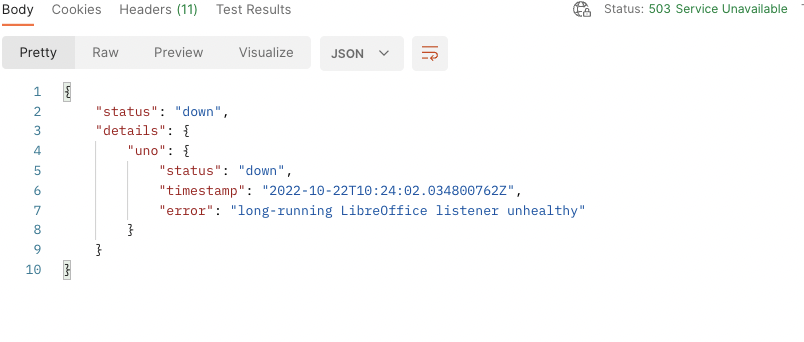 Error After Startup Long Running Libreoffice Listener Unhealthy With Almost No Calls · Issue