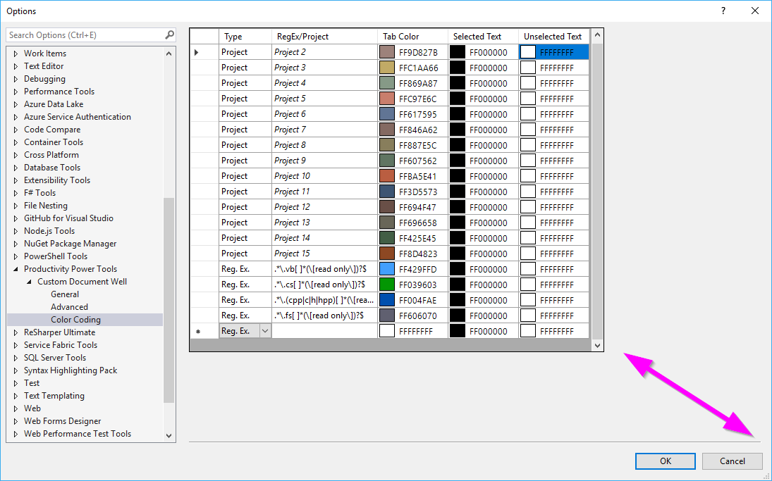 Custom Document Well Color Coding Table Does Not Expand To Fit