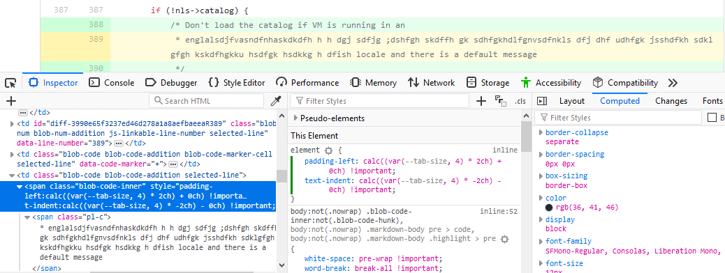 Misaligned diff view with tabs · Issue #2085 · refined-github/refined-github · GitHub