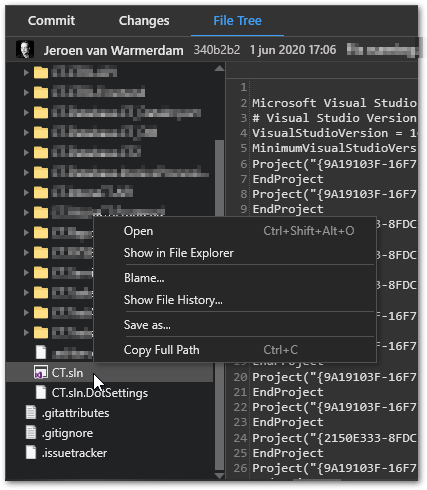 [Feature Request] Open in Visual Studio · Issue #724 · fork-dev/TrackerWin · GitHub