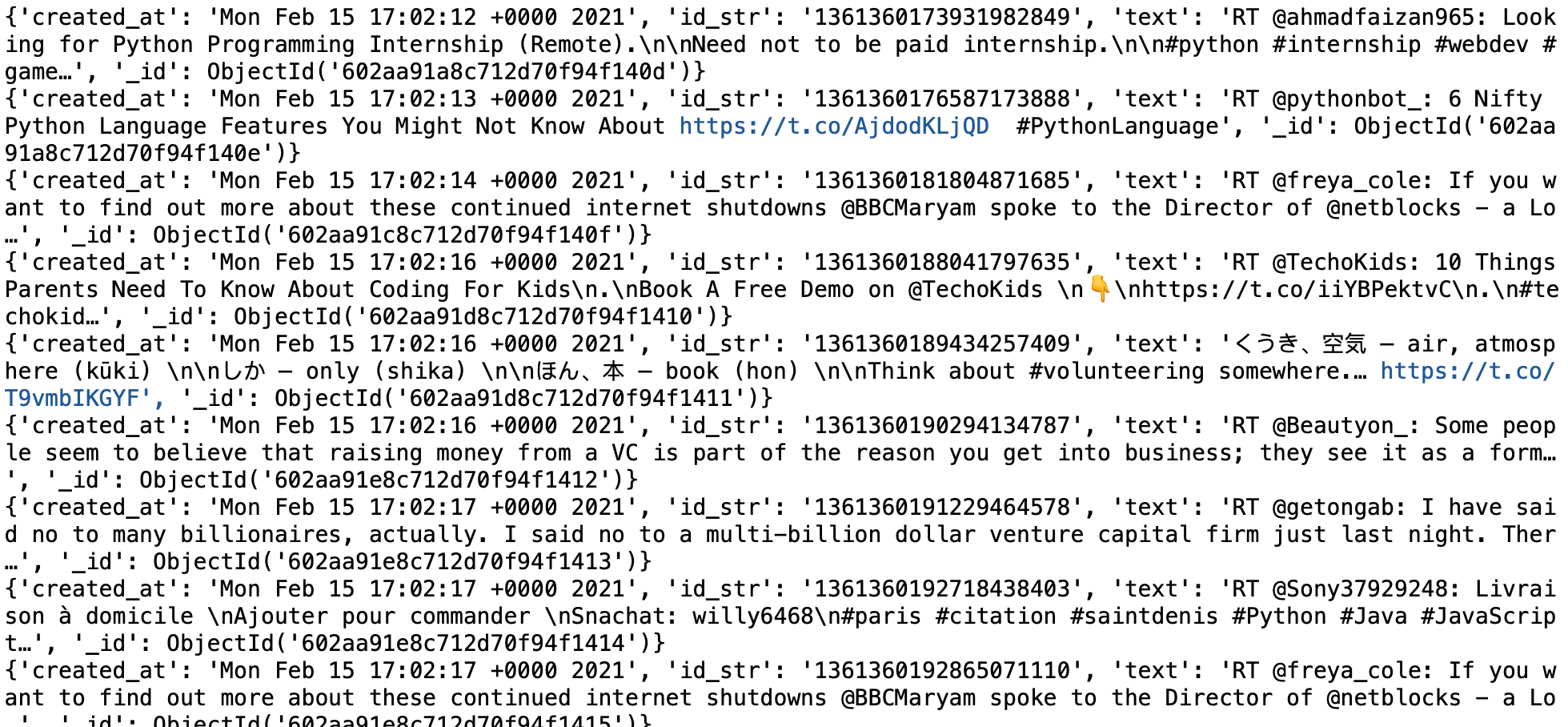 Github Eraldomaiastream De Dados Do Twitter Com Mongodb Pandas E Scikit Learn Basicamente O