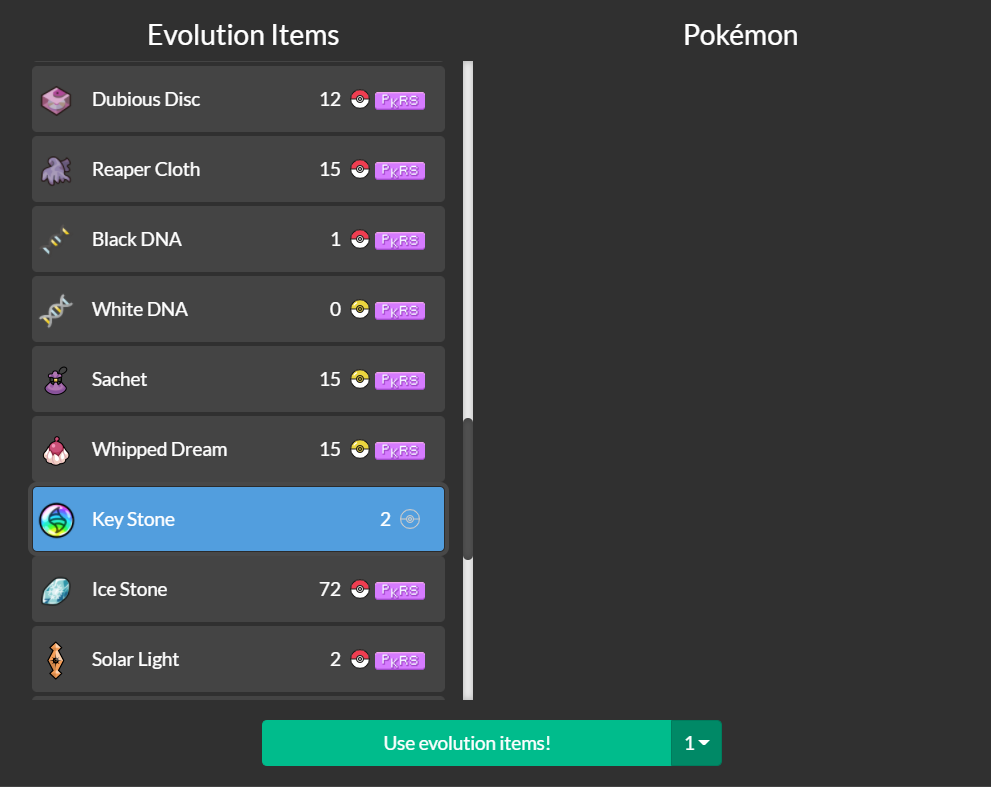 [Bug] Impossible to mega evolve pokemon from the new evolution item menu · Issue #3699 ...