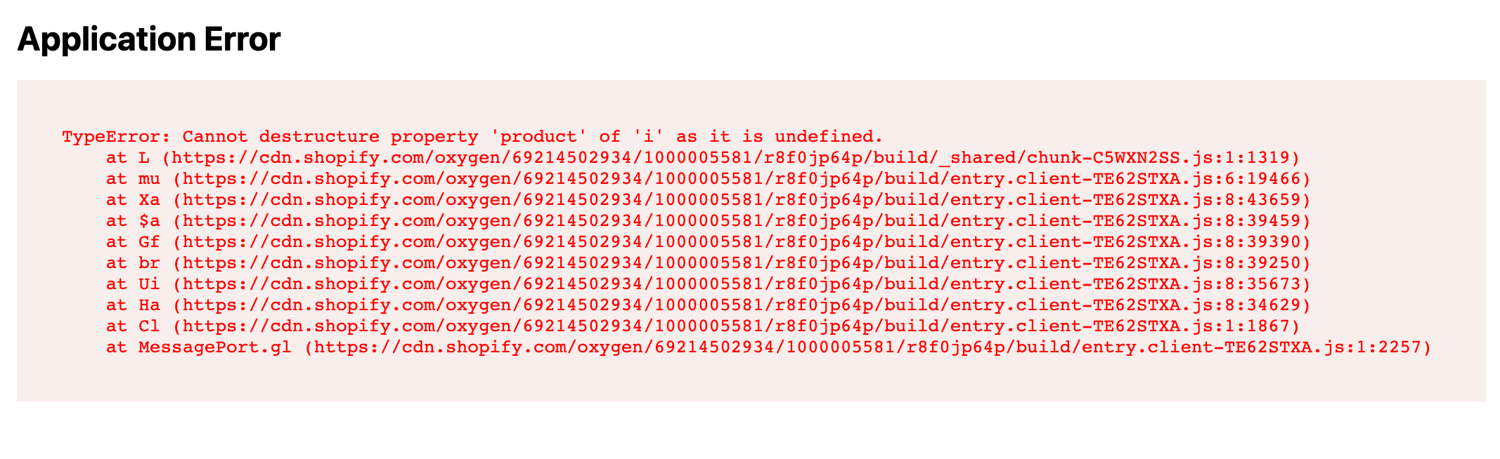 Product Bundles crash the app when adding to cart · Issue #1406 · Shopify/hydrogen · GitHub