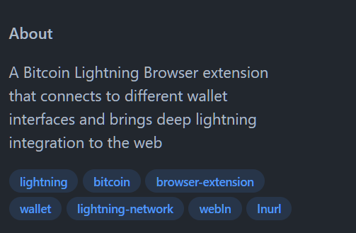 Enhancement: Adding Alby installation link in the about section of the repository · Issue #609 ...