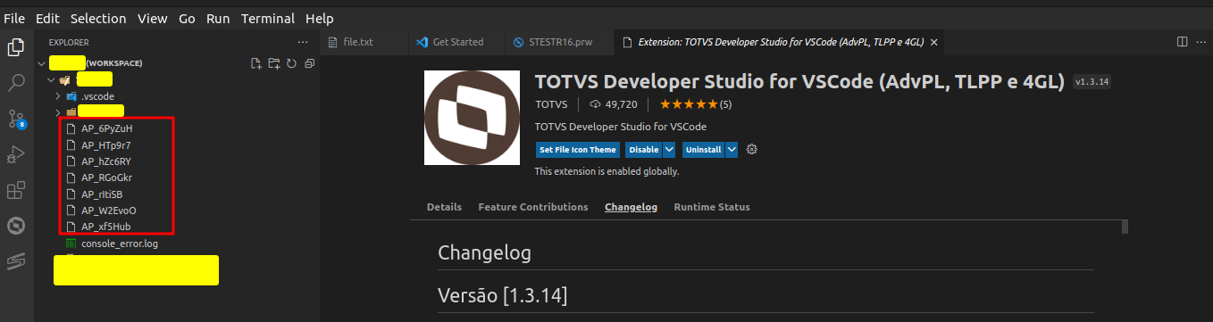 Gerando arquivos iniciado com "AP_" na pasta do projeto · Issue #990 · totvs/tds-vscode · GitHub