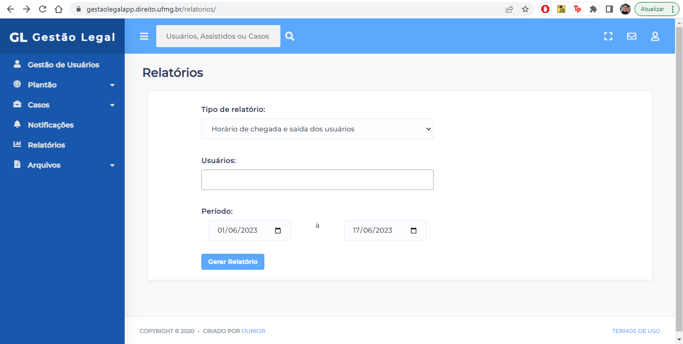 Erro 500 ao tentar gerar relatório de entrada e saída de estagiário · Issue #230 ...