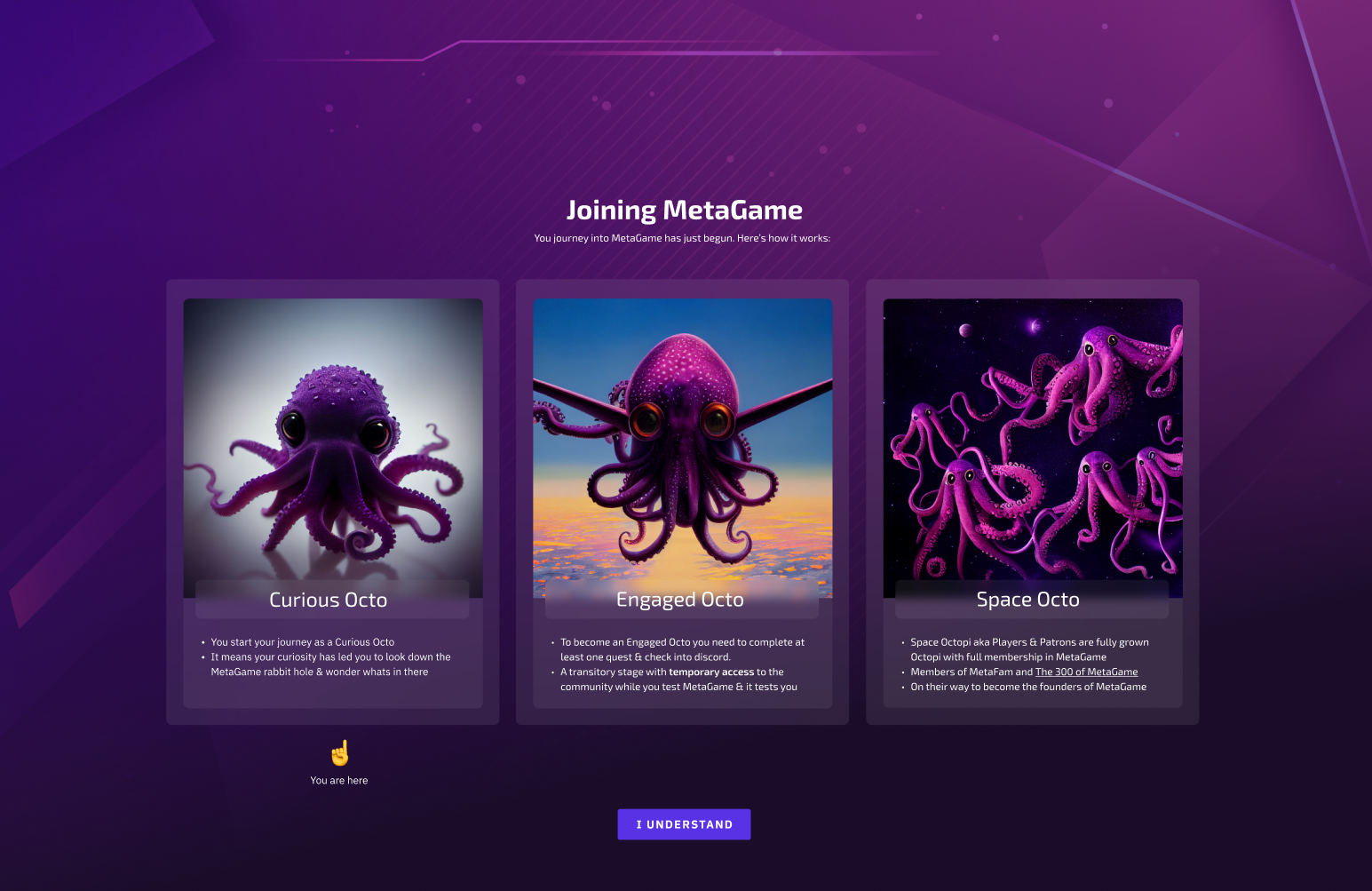 The onboarding guidance screen · Issue #1444 · MetaFam/TheGame · GitHub
