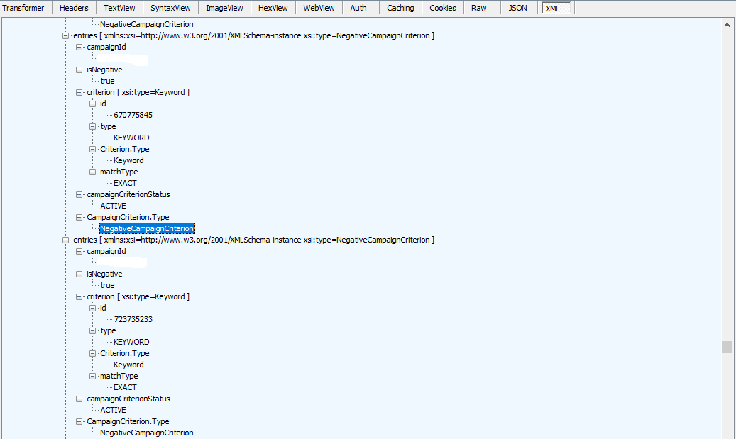 Criterion Data · Issue #174 · googleads/googleads-dotnet-lib · GitHub