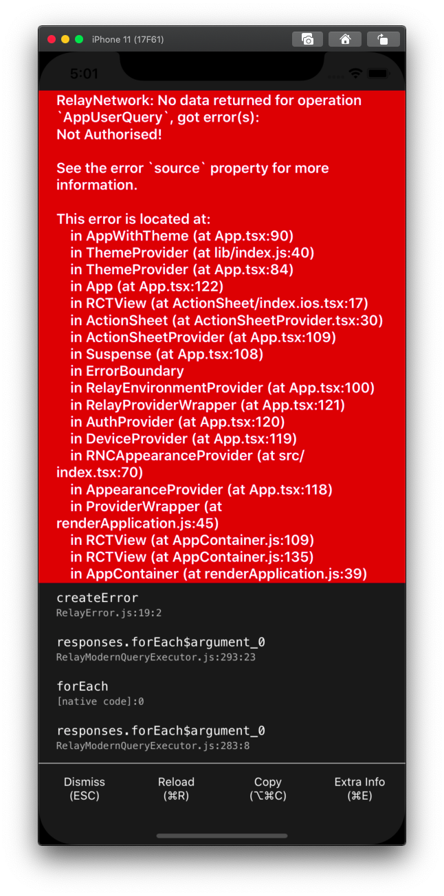 ErrorBoundary seems to not rendered when relay network error occurs ...