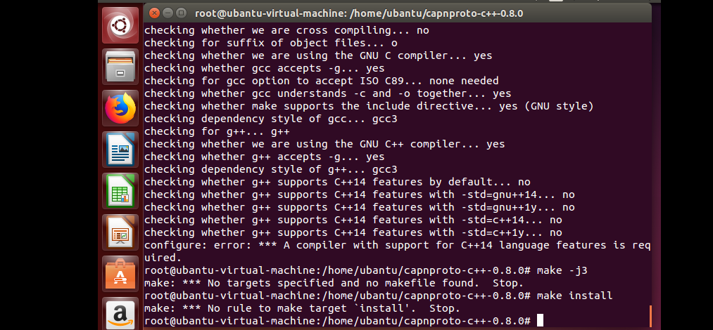 error message diplays when i execute './configure --prefix=$HOME' · Issue #189 · capnproto ...