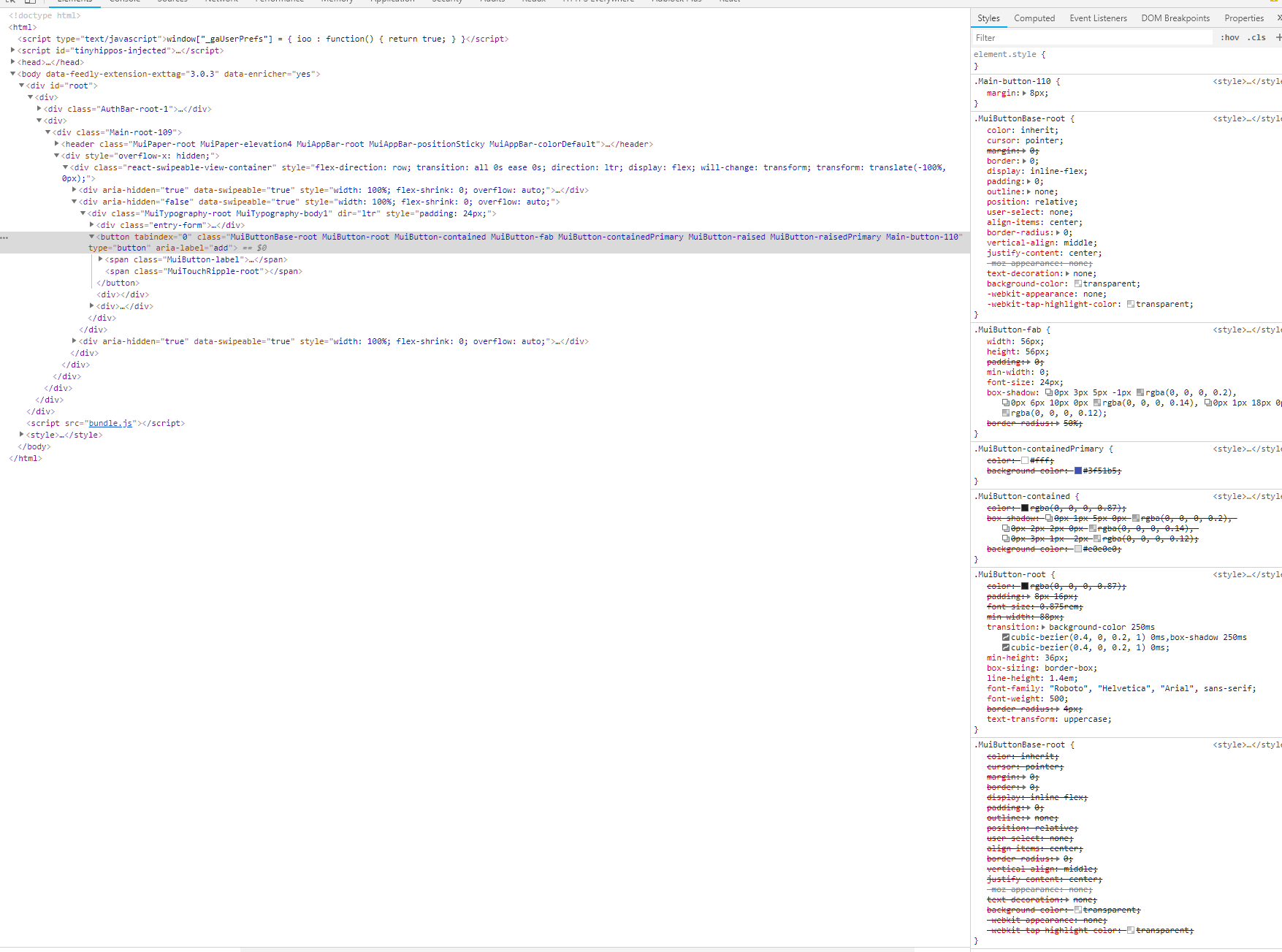 Fab styles overwritten · Issue #12032 · mui/material-ui · GitHub