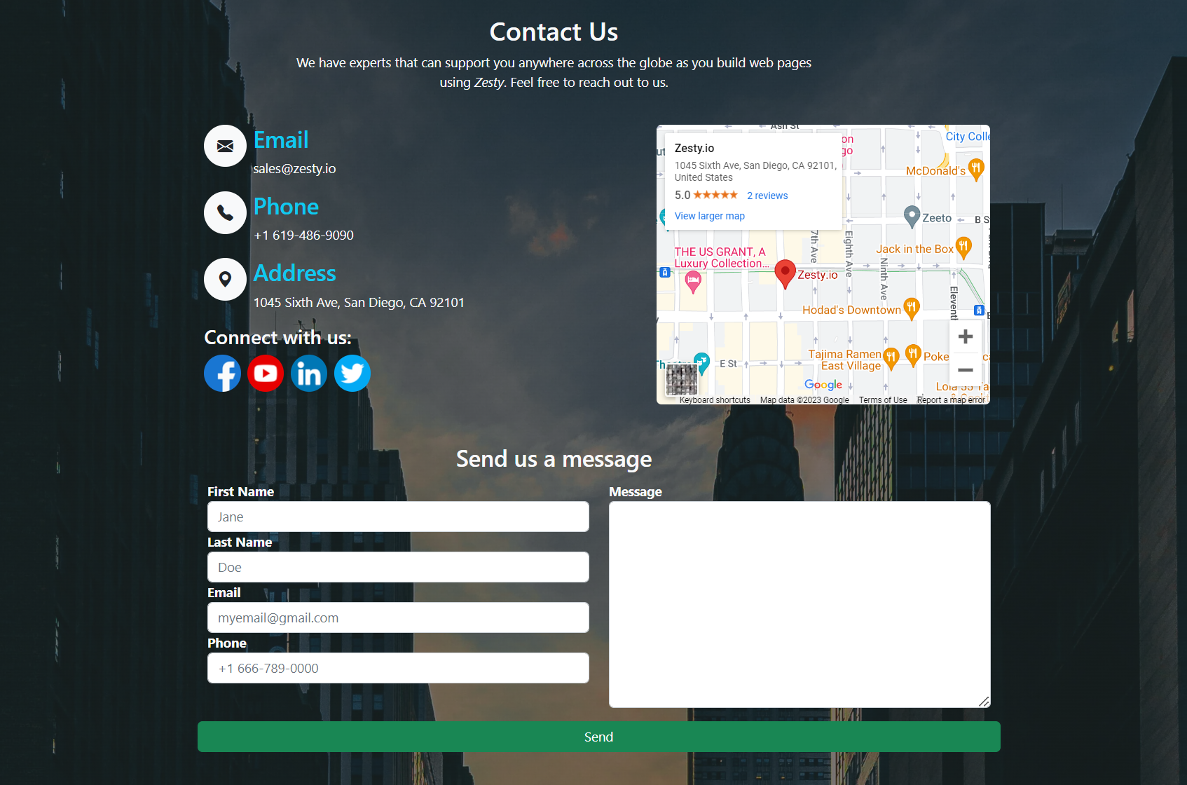 GitHub - zesty-io/module-contact-page