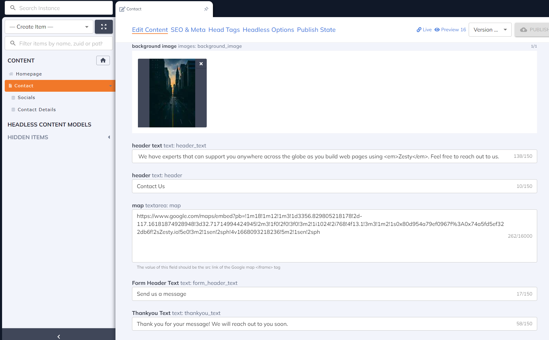 GitHub - zesty-io/module-contact-page